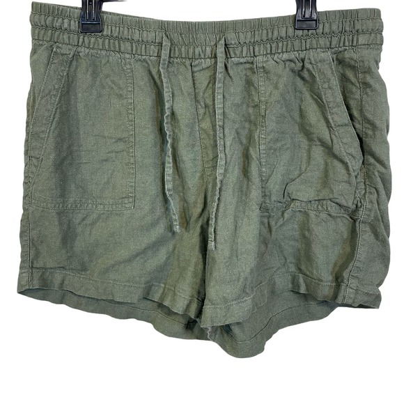 Old Navy | Shorts | Old Navy Womens Utility Shorts Green Sz Large Linen ...
